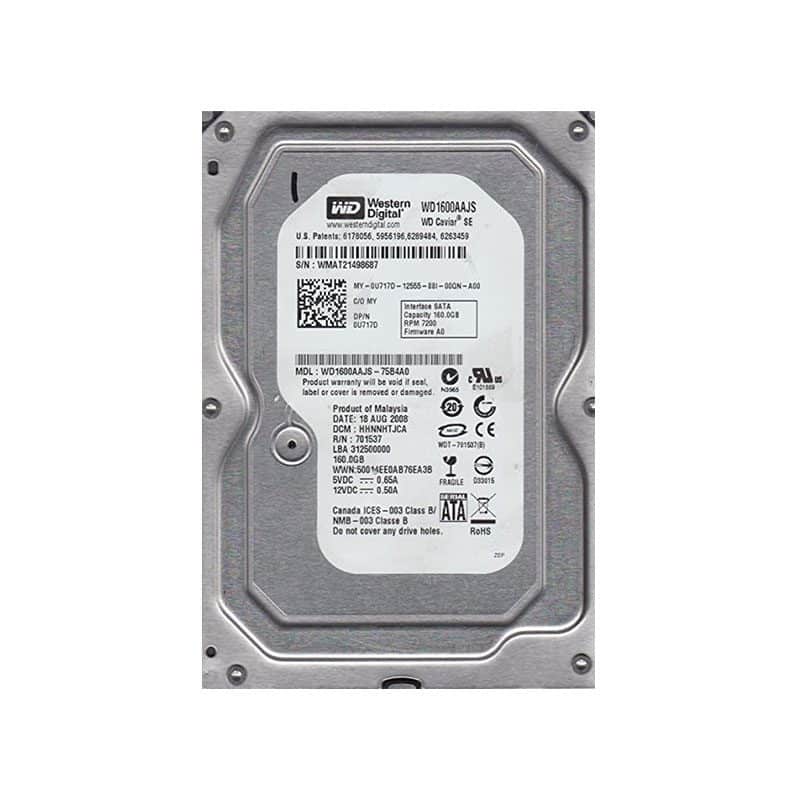 WD1600AAJS-75B4A0 Western Digital Caviar Blue 160GB Hard Drive