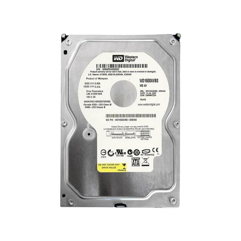 WD1600AVBS Western Digital AV 160GB SATA Hard Drive