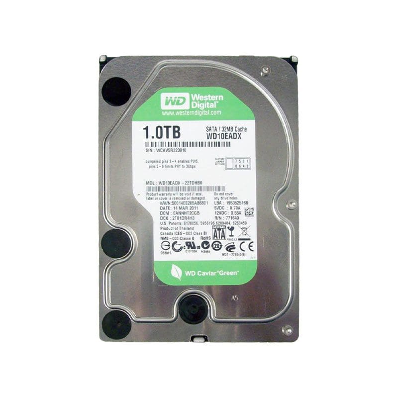 WD10EADX-22TDHB0 Western Digital Caviar Green 1TB Hard Drive
