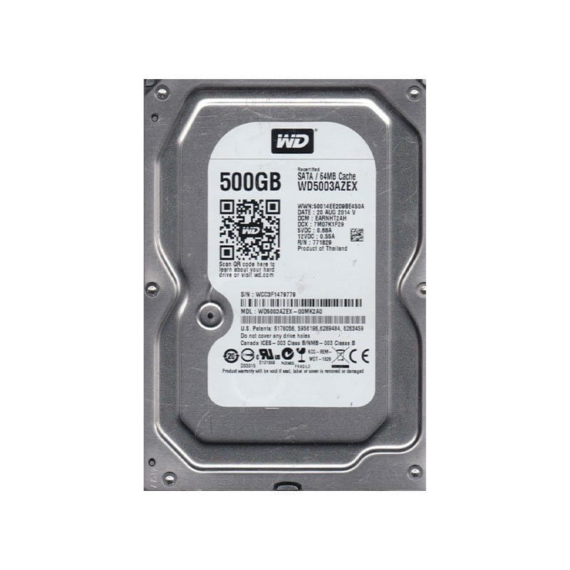 WD5003AZEX-00MK2A0 Western Digital Black 500GB SATA Hard Drive