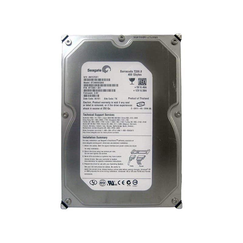 Refurbished ST3400832AS Seagate 400GB SATA Hard Drive