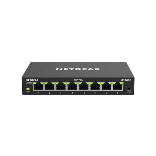 GS308E-100NAS NETGEAR 8-Port Gigabit Ethernet Smart Manageable