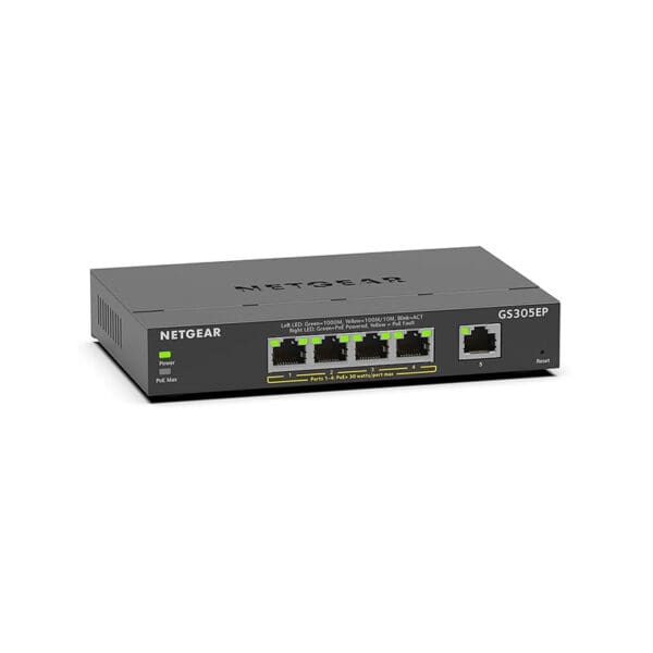 GS305EP-100NAS Netgear 5-Port Gigabit Ethernet at discount